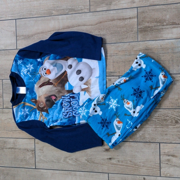 Disney | Pajamas | Kids Disney Frozen Olaf And Sven Cozy Winter Fleece ...